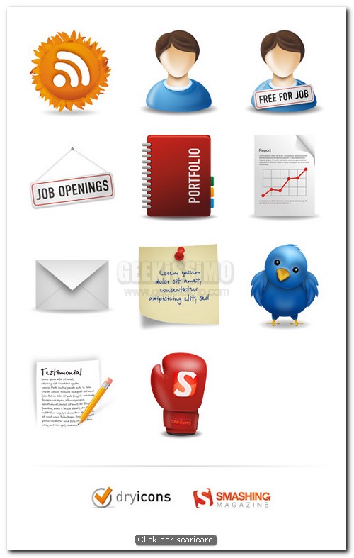 » Oltre 15 set di Icone Free per Web Designer